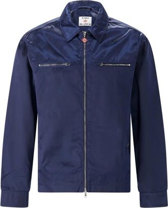 Casablanca Homme, Sweatshirts et sweats &agrave; capuche, Bleu, Taille: M Zip-throughs