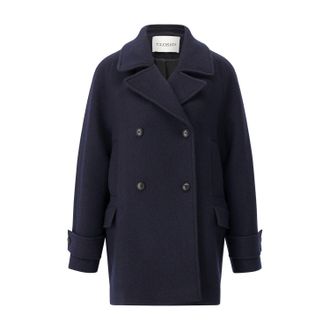 Closed Cabanjacke aus Woll-Mix