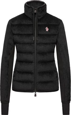 Moncler Moncler Cardigan Matelass&eacute; En Polartec, Femme, Noir, Taille: Xxs