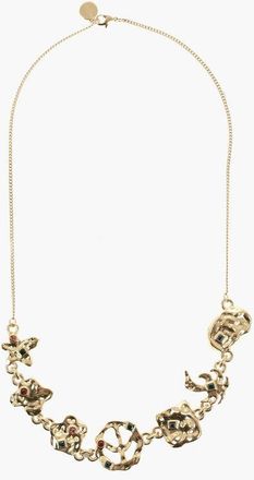 Palm Angels Gold-Tone Chain Necklace With Iconic Motifs size Unica
