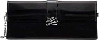 Karl Lagerfeld K/Soir&eacute;e Autograph Flap Clutch - - Bags - Damen - Schwarzk - ONE SIZE