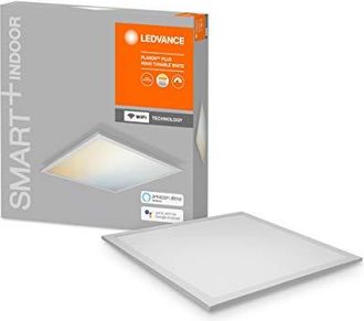 Ledvance Panneau lumineux LED intelligent avec technologie WiFi pour lint&eacute;rieur, couleur de la lumi&egrave;re variable(3000-6500K), 45cm x 45cm, compatible avec Googl