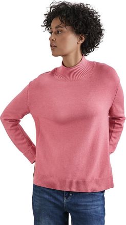 Street One Damen A302882 Pullover Mit Turtleneck, Sugar Coral Mel., 38 EU