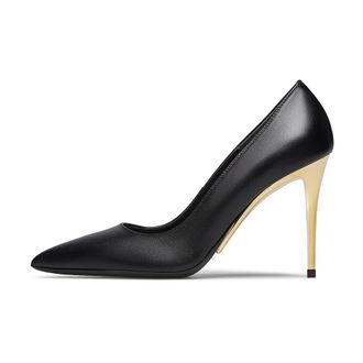 Loriblu Golden Metal Design Pumps mit Absatz - - Shoes - Damen - Schwarzk - 41 EU