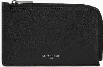 Le Tanneur Porte cartes zippé Emilie en cuir grainé