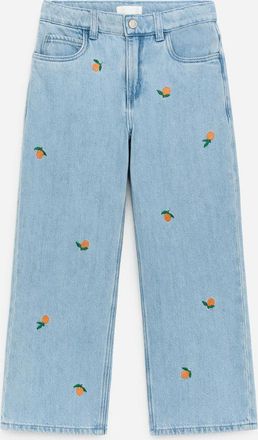 Arket Bestickte Jeans -Blau