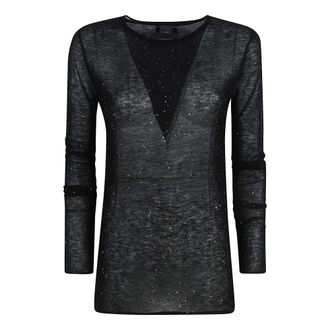 Pinko Pico Rundhals-Pullover - - Blouses & Shirts - Damen - Schwarzk - L