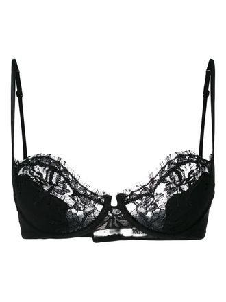 La Perla Lace Story balconette bra - Noir
