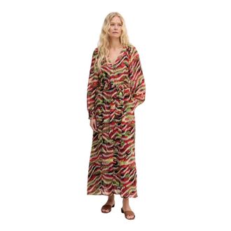 Lola Casademunt Gemustertes Maxikleid im Hemdblusenstil - - Dresses - Damen - Mehrfarbig - XL