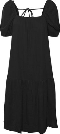 Vero Moda Damen Vmnatali Nia 2/4 Blk Dress WVN Kleid, Schwarz, S EU