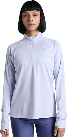 Puma Damen Run Velocity CLOUDSPUN Oberteil L Cool Weather Heather Blue
