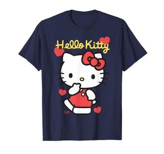 Hello Kitty Cheeky Sweet Love Klassische Pose zum Valentinstag T-Shirt