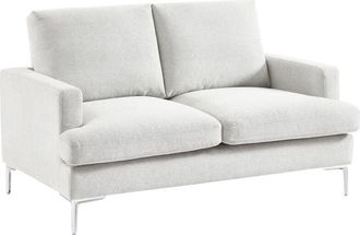 Sweeek 2-Sitzer-Sofa mit Stoffbezug, Stoff, Antikwei&szlig;