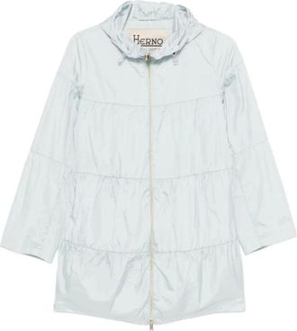 Herno Femme, Vestes, Bleu, Taille: 38 FR Parka en Polyamide