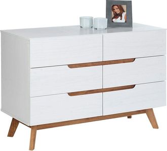 IDIMEX Commode chambre tibor l 98 cm en bois massif - Blanc