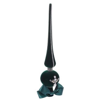 TOPBATHY Glitzernde Weihnachtsbaumspitze Strass Baumschmuck Baumkronen Aufsatz Gr&uuml;n Samtig Festliche Weihnachtsdeko Mit Glitzer F&uuml;r Party Und Geschenk