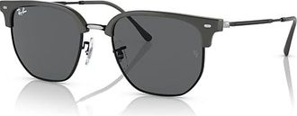 Ray-Ban New Clubmaster Sonnenbrillen Schwarz Fassung Grau Glas 53-20