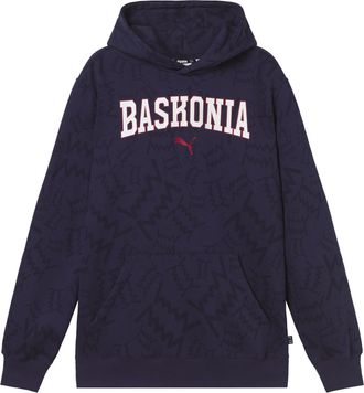 Puma Saski Baskonia Post Game Basketballhoodie Herren, Accessoires, Blau, XL
