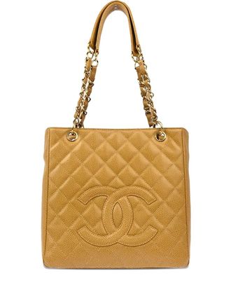 Chanel sac cabas Petite Shopping (2003) - Jaune