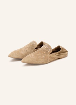 Kennel & Schmenger Ballerinas Greta Mit Schmucksteinen beige