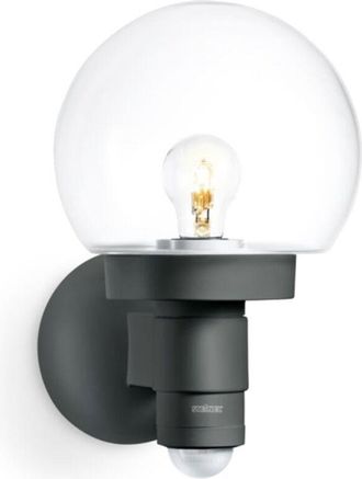 Steinel Au&szlig;enleuchte L 115 S Anthrazit mit Sensor 12 m Au&szlig;enleuchte mit Bewegungsmelder