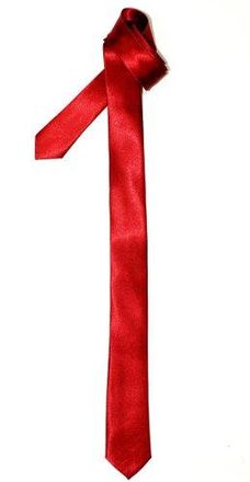 Retreez Cravate fine Retreez - styles et couleurs variés - Rouge - Taille Unique