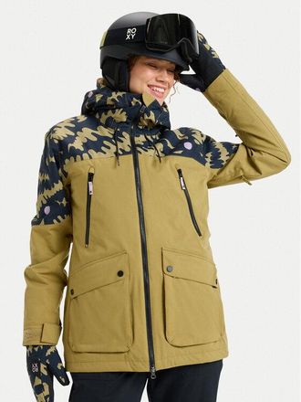 Roxy Snowboardjacke Stated ERJTJ03515 Beige Tailored Long Fit
