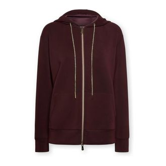 Elena Miro Modal-Mischung Kapuzenpullover - - Sweatshirts & Hoodies - Damen - Rot - S