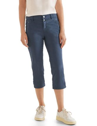 Street One Damen A376301 3/4 Sommerhose, Grey Blue, 34W x 22L