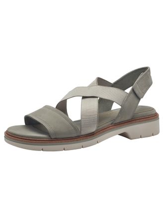 Tamaris Damen Sandalen Leder Sommer; SAGE/gr&uuml;n; 40 EU