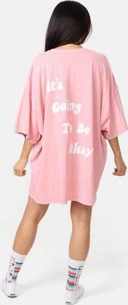 Worldclassca T-Shirt Worldclassca Oversized Print T-Shirt lang Tee Sommer Oberteil NEU