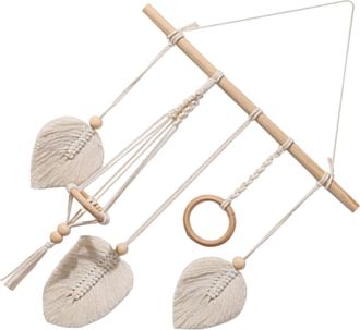 SOLUSTRE Makramee Stirnbandhalter Aus Baumwolle Zum Aufhängen Wand Für Schlafzimmer Und Wohnzimmer Handgefertigtes Makramee-wandornament Für Haarspangen