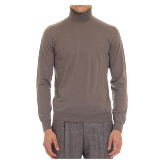 Drumohr Feinstrick Rollkragenpullover aus extrafeiner Wolle - - Knitwear - Herren - Grau - XL