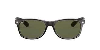 Ray-Ban New Wayfarer, Lunettes de Soleil Mixte, Noir (Black), Large