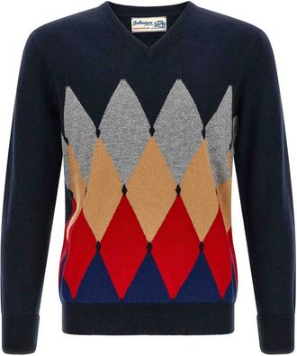 Ballantyne Pull Col Rond - Bleu