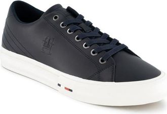 Tommy Hilfiger Herren Sneaker blau Glattleder