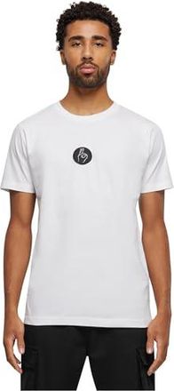 Mister Tee Easy Sign Patch Tee T-Shirt, White, M Homme