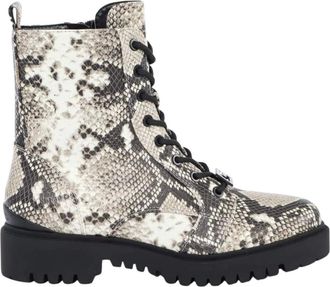 Guess Femme, Chaussures, Blanc, Taille: 38 EU Anfibio Croco Boot