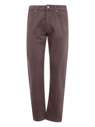 Incotex pantalon ample à coupe sarouel - Marron