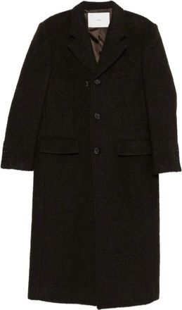 Dunst Femme, Manteaux, Brun, Taille: 36 FR Manteau en laine bouclée à 3 boutons et double sens
