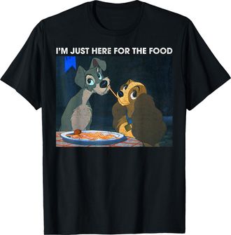 Disney Lady And The Tramp Ich bin nur wegen dem Food-Meme hier T-Shirt