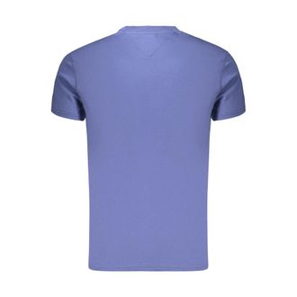 Tommy Hilfiger Logo-Embroidered Cotton T-Shirt - Blue