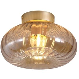 Searchlight Plafonnier Celestial Verre ambr&eacute; - 32156-28GO
