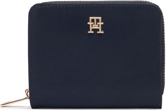 Tommy Hilfiger Geldb&ouml;rse Tommy Hilfiger Th Icon Med Za W/Flap Nylon AW0AW18991 Dunkelblau