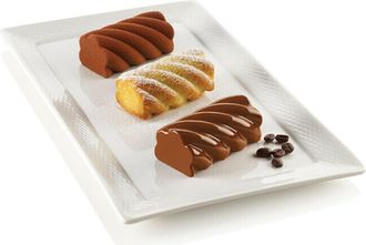 Silikomart Silikomart | Silikonform für SWING Monoportionen, Antihaft, 6 Kavitäten, 10er Pack Kuchenformen, 80 x 45 h 35 mm Volumen 6 x 95 ml Tot. 570 ml