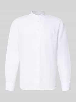 Seidensticker Regular Fit Freizeithemd aus reinen Leinen mit Stehkragen