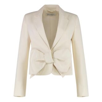 Max Mara Asturie Baumwolljacke - - Jackets - Damen - Wei&szlig; - S
