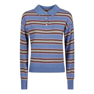 Guest In Residence Collegiate Polo Neck Sweater - - Knitwear - Damen - Mehrfarbig - XS