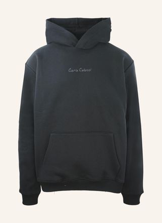 Carlo Colucci Carlo Colucci Oversize Hoodie - Human Canvas Framba schwarz