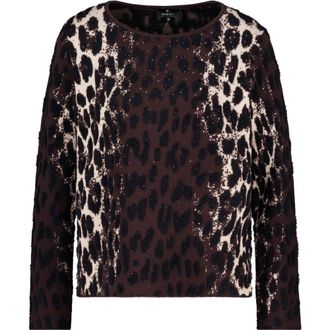 Monari Rundhals-Strickware - - Knitwear - Damen - Braun - M